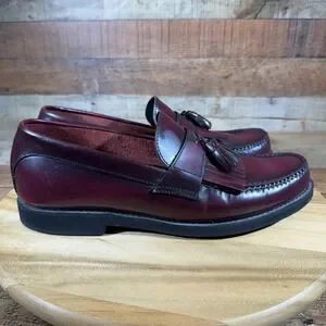 Rockport | Shoes | Rockport Shoes Mens 3 Burgundy Red Leather Tassel ...